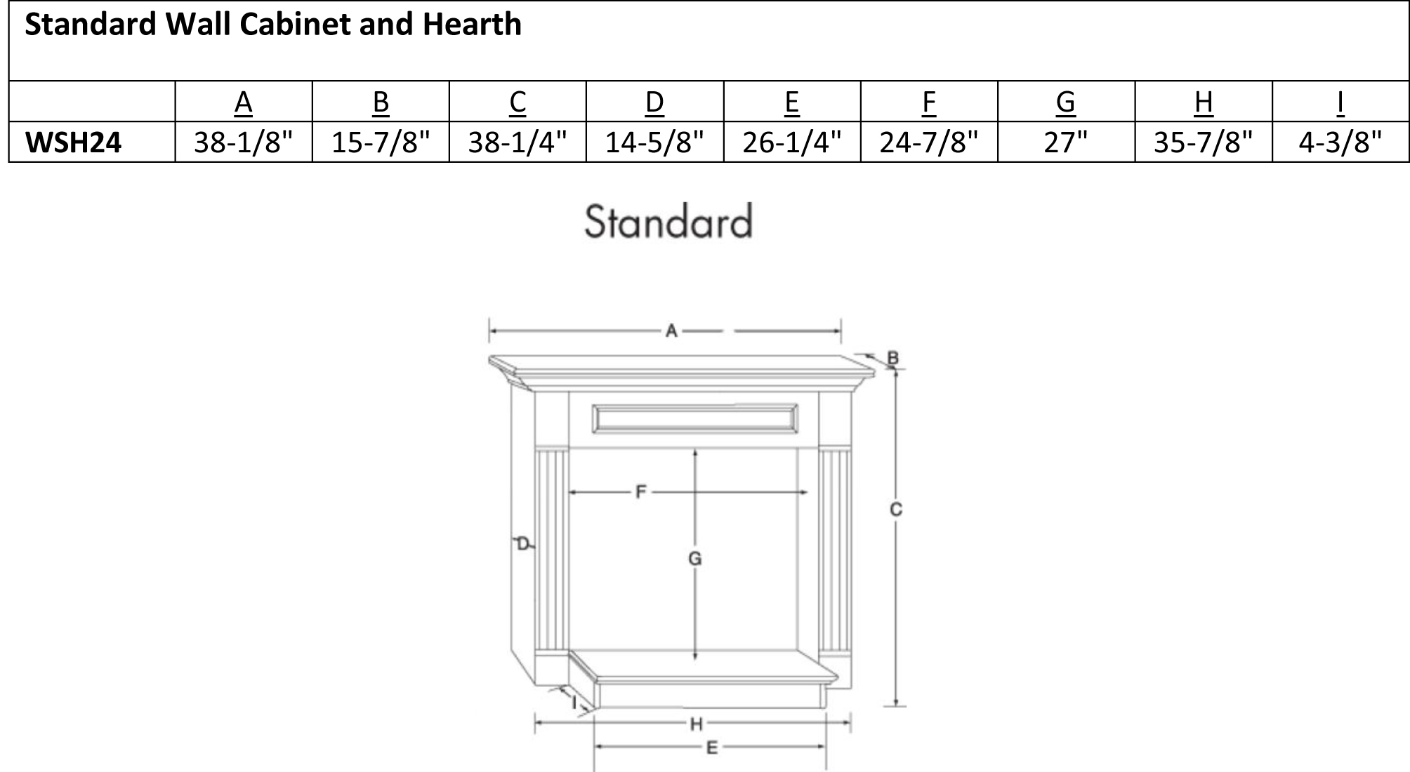 Monessen Hearth Saver 24 inch Wall Surround & Hearth - Oak or Cherry ...